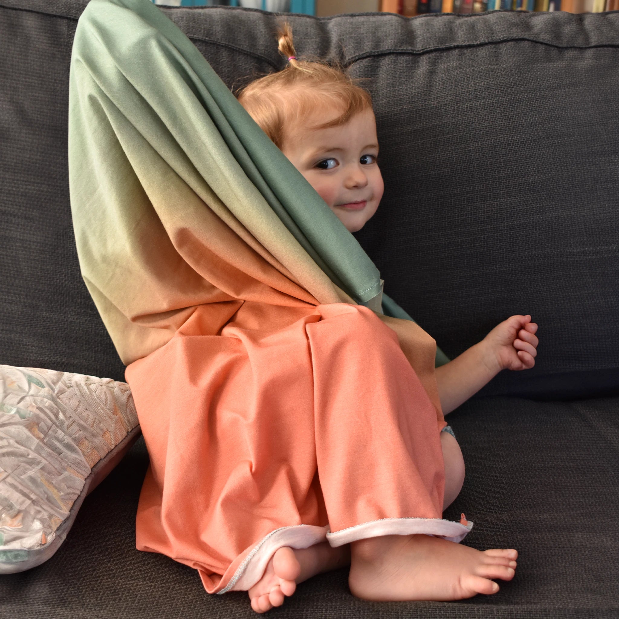 Pima Cotton Sunset Ombre Baby Blanket - Swaddle – Nanat Baby